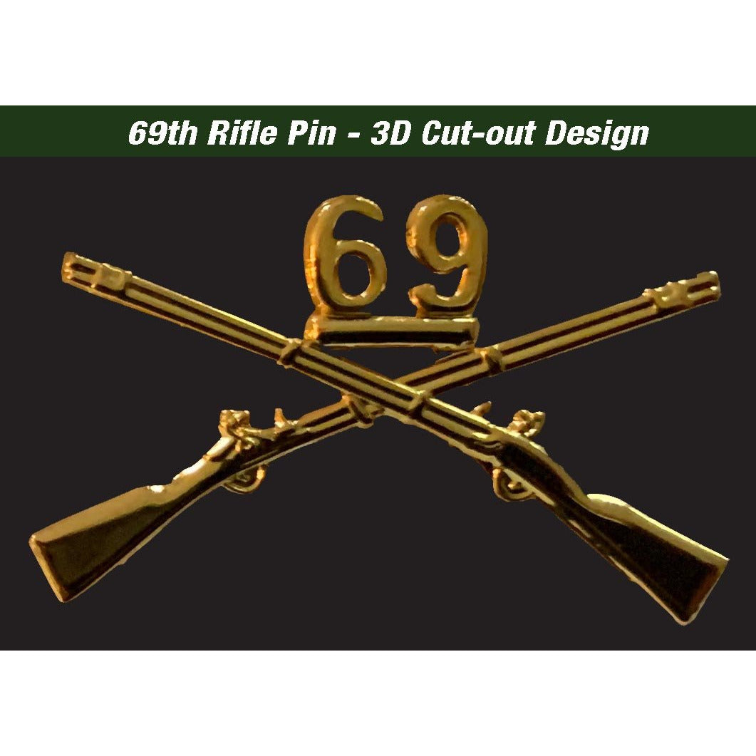 69th Regiment Brass Crossed Rifles Regulation Size – The 69th Infantry ...