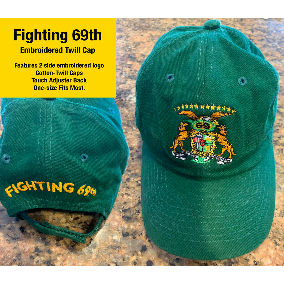 69th Regiment Caps, Green / Black – The 69th Infantry Regiment